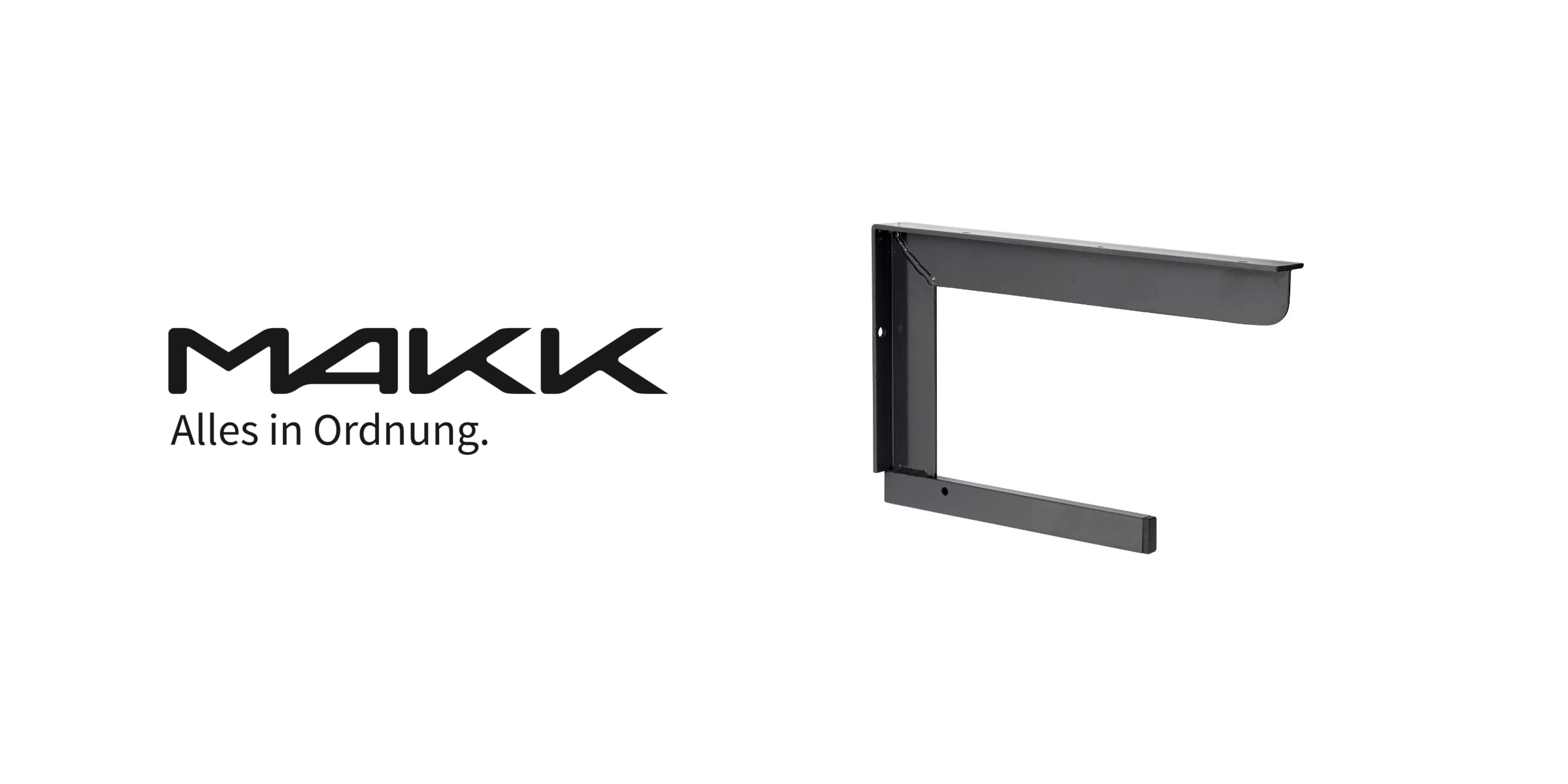 Console murale PROFIL T avec support de grille pour chaussures - MAKK AG